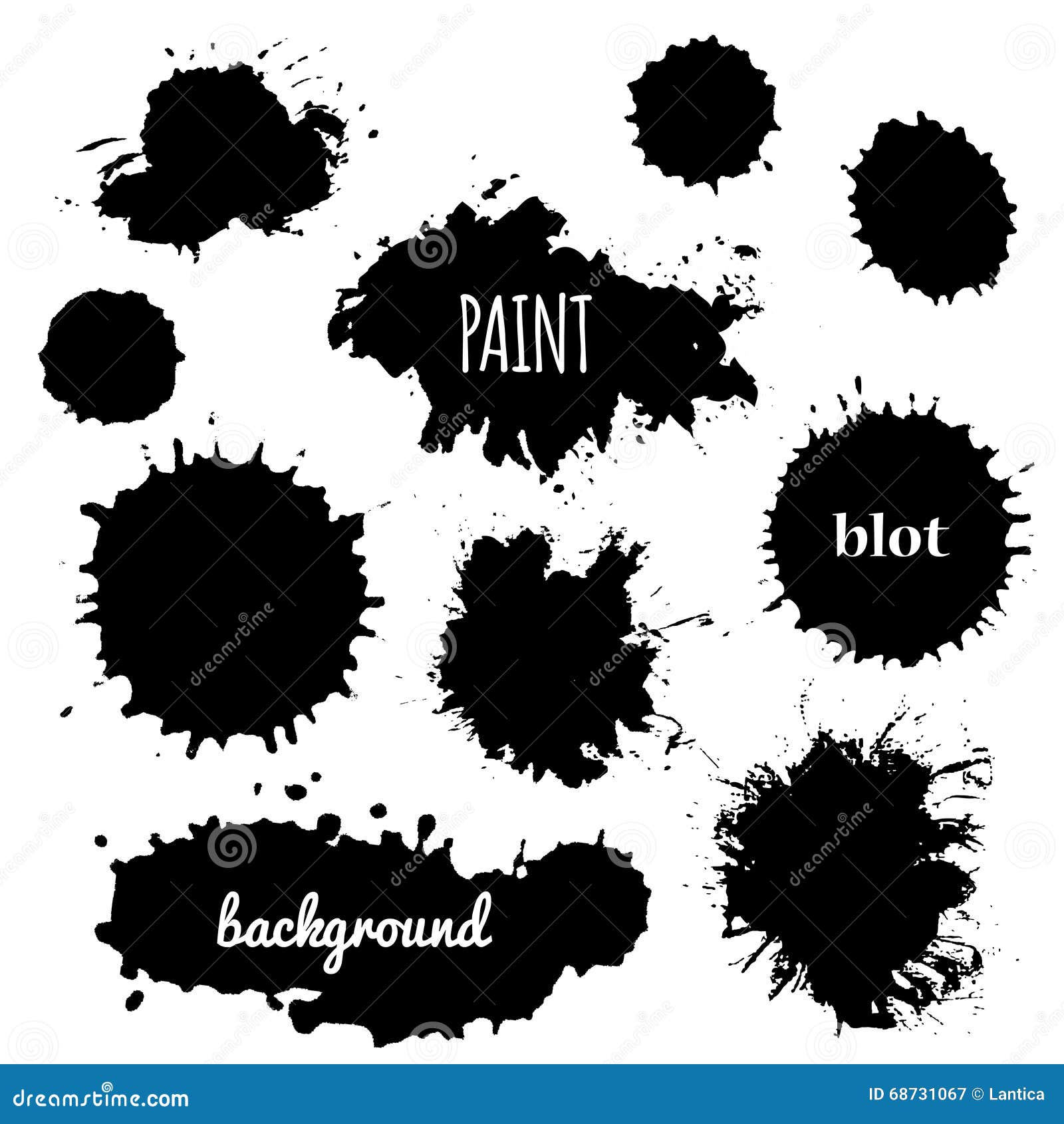 Brush Splatter Vector