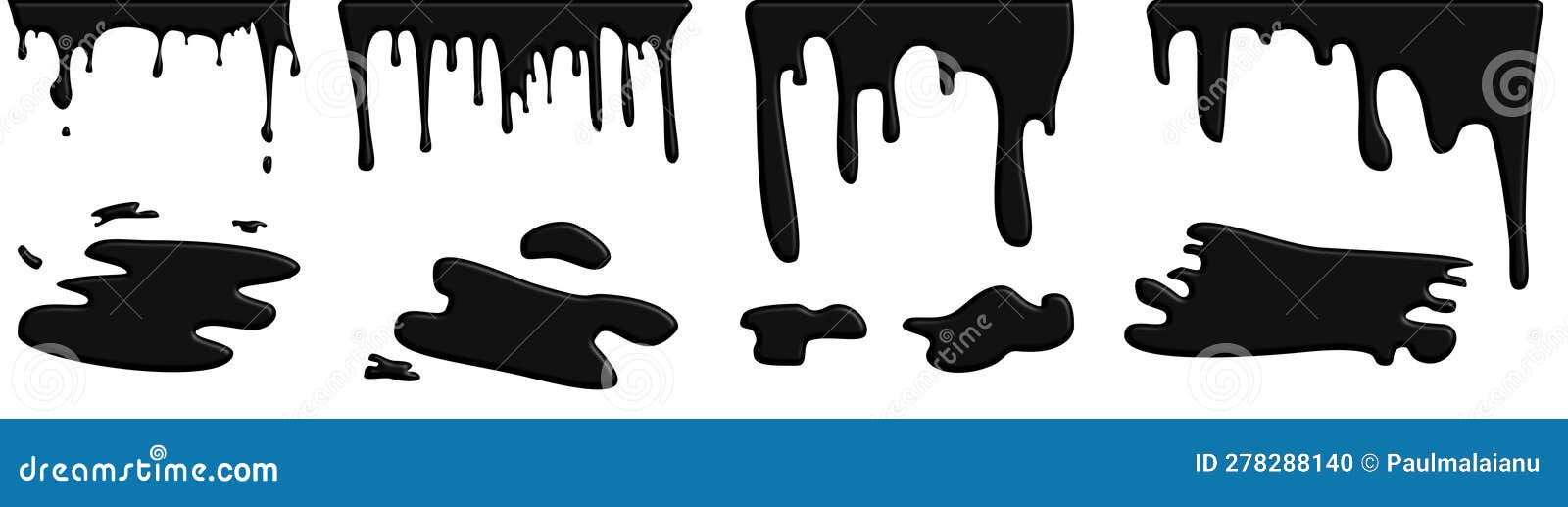 Mud Splashes Collection. Grunge Brushstroke Stencil With Dirt Spray ...