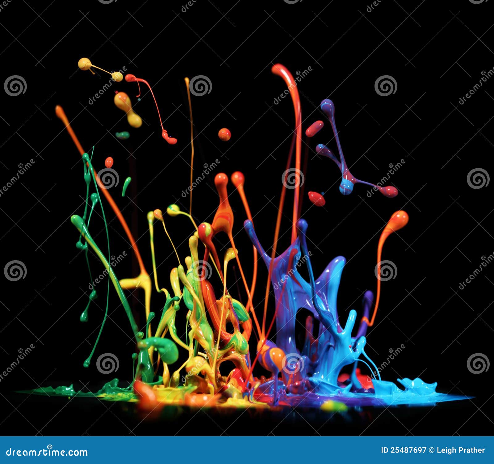 Paint splashing stock image. Image of fluid, abstract - 25487697