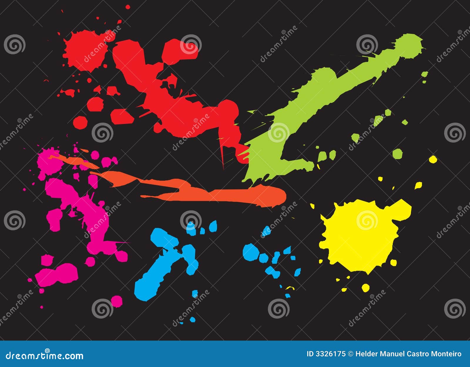 Splat Background Vector Illustration | CartoonDealer.com #17756174