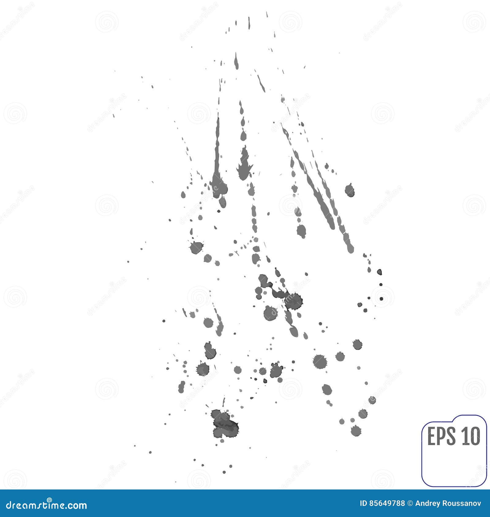 Paint Splat Set.Paint Splashes Set for Design Use.Abstract Vector ...