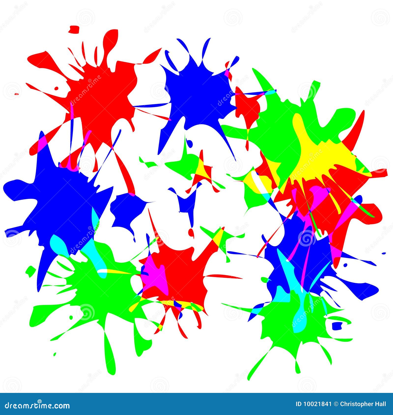 Paint splats stock vector. Illustration of splatter, shape - 10021841
