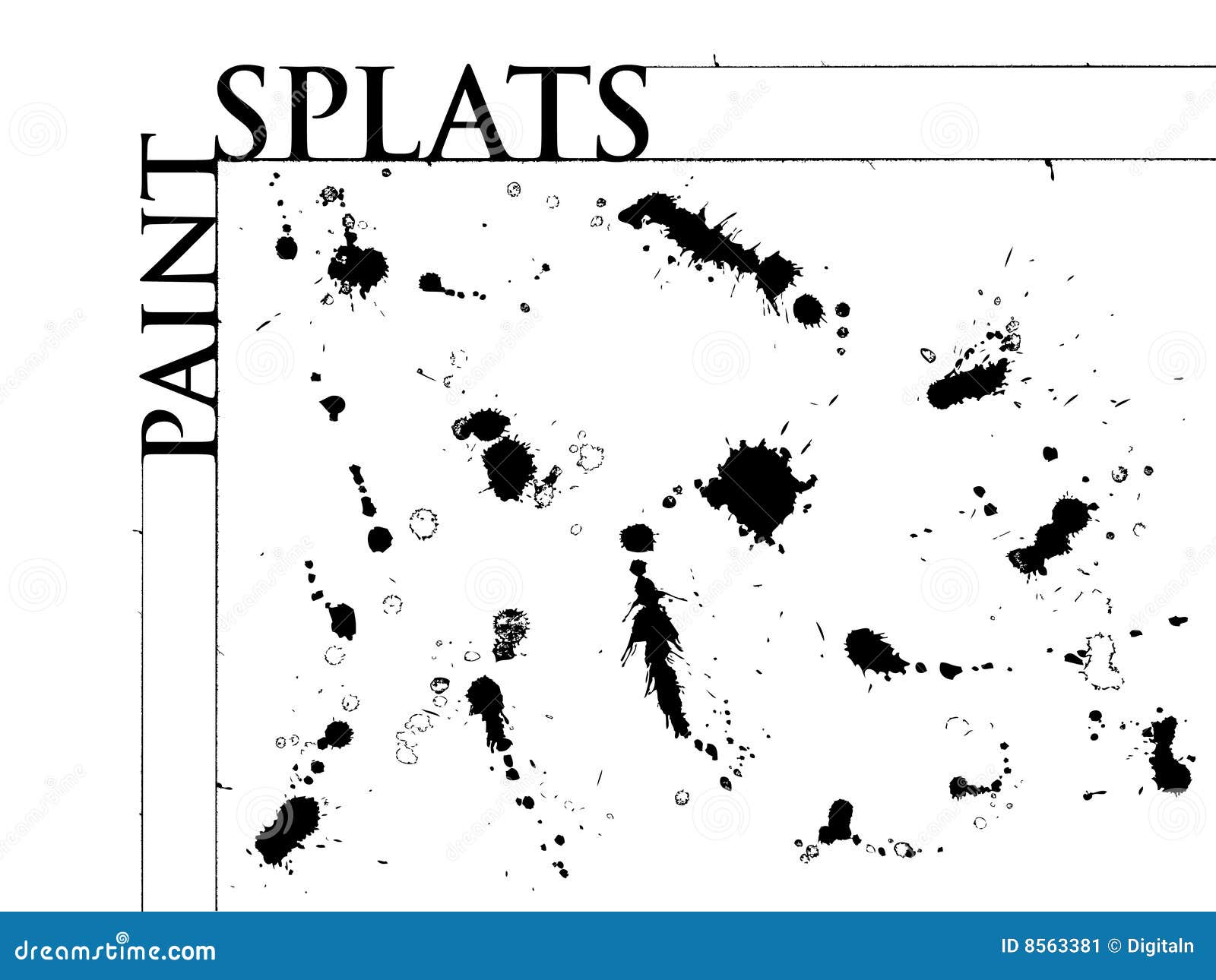 Paint Splats stock vector. Illustration of experimental - 8563381