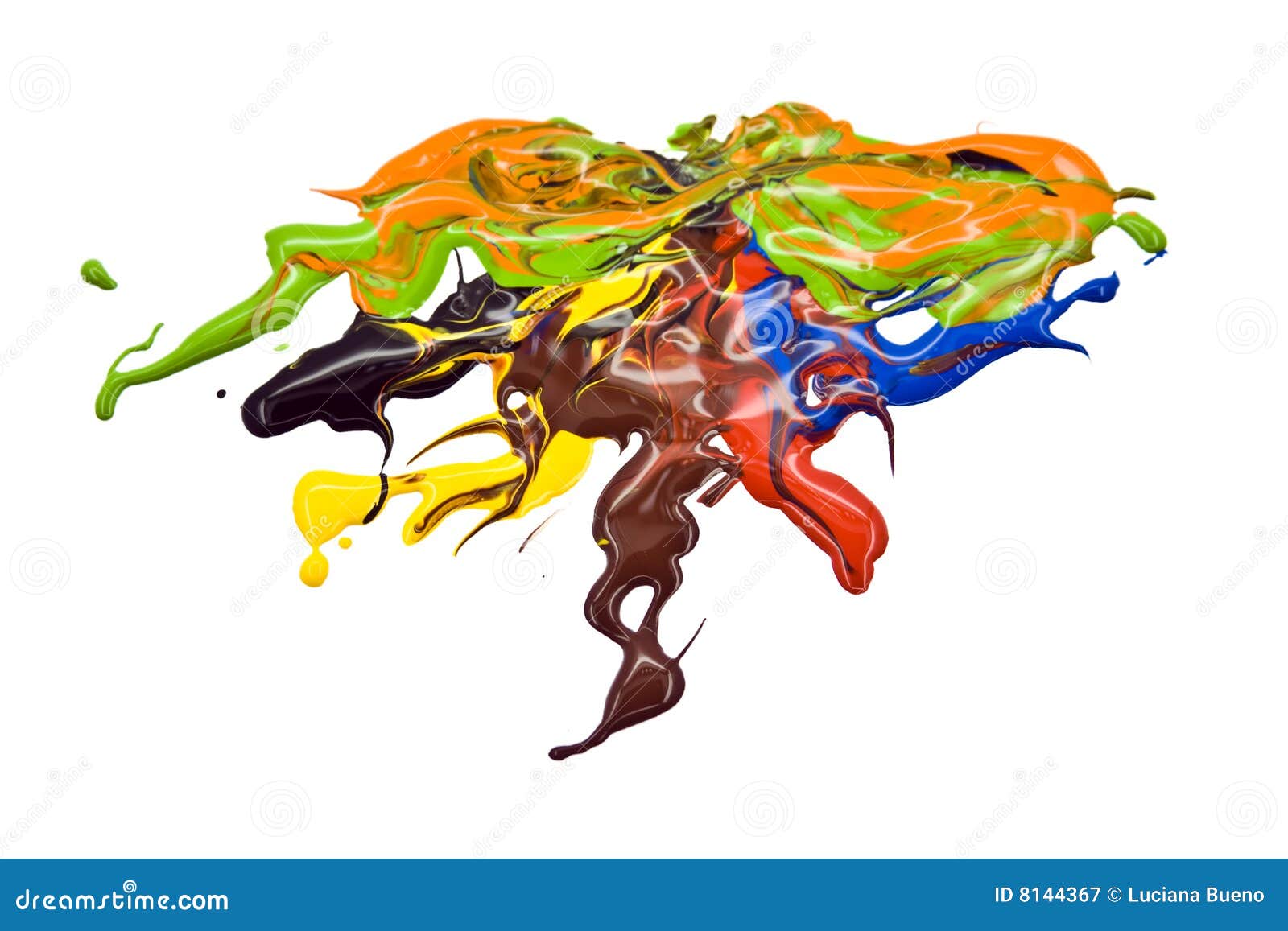 Paint splatter stock image. Image of vibrant, stain, blot - 8144367