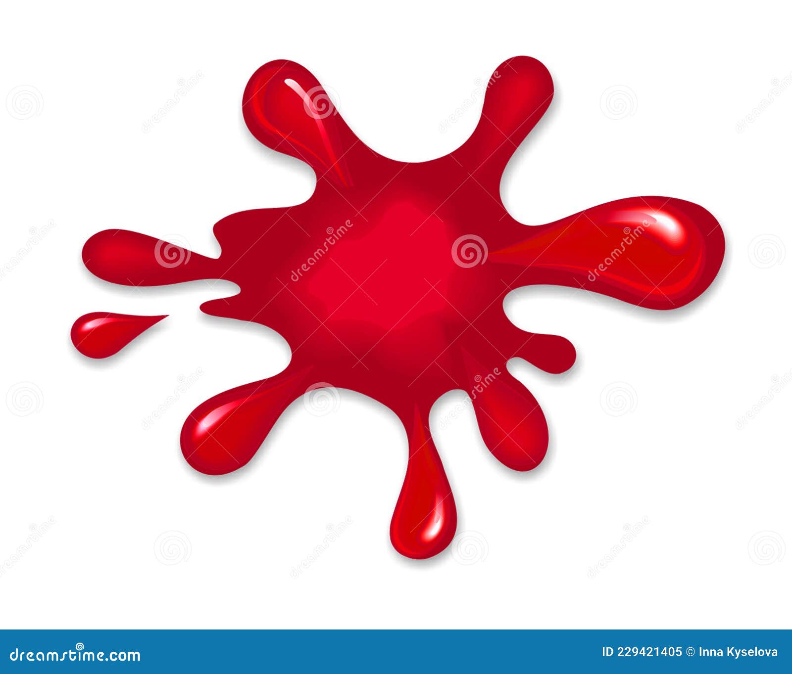 Paint Splatter Color Splash Different Splashes Stock Illustration ...