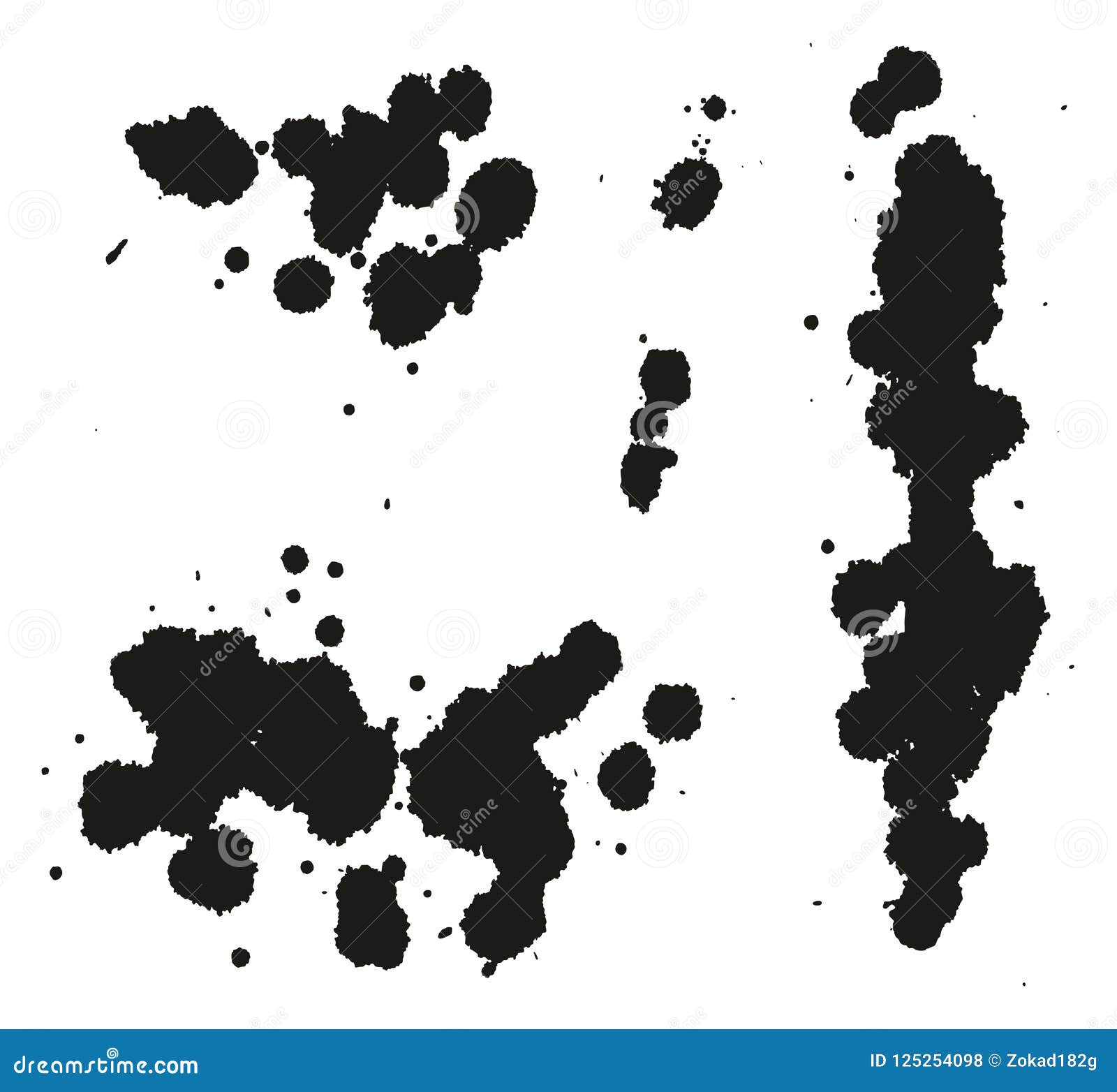 Paint Splatter Dots, Splashes Stock Vector - Illustration of pattern ...