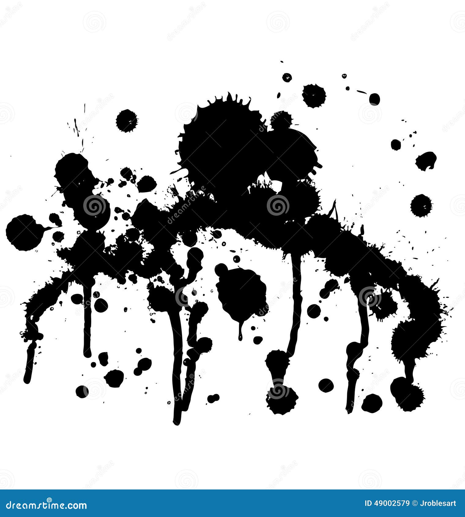 Dripping Ink With Splattered Ink Stock Photo | CartoonDealer.com #296801034