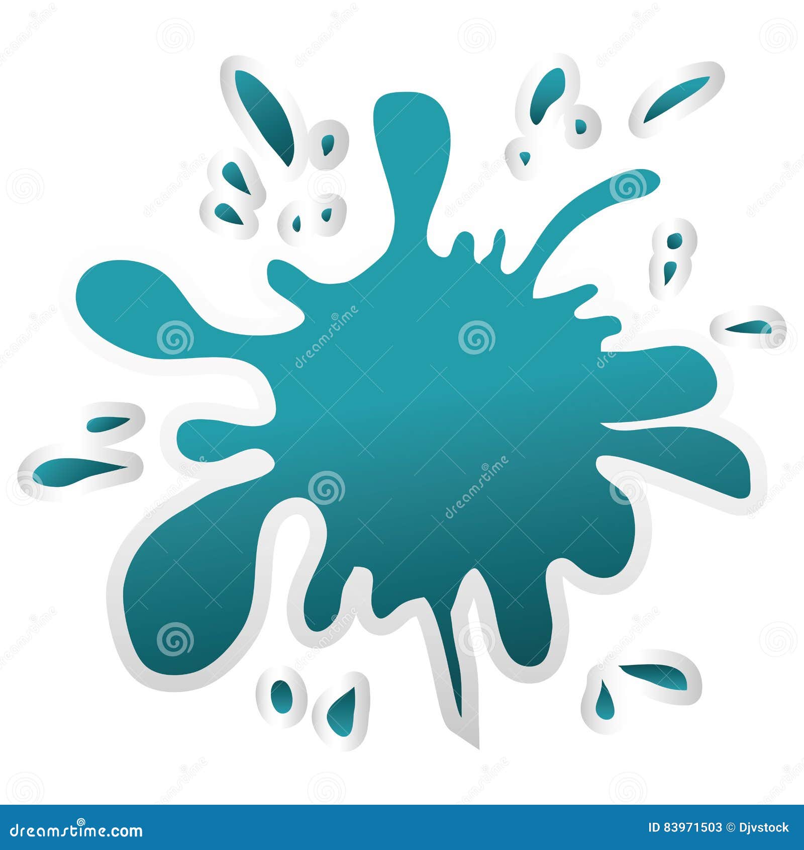 Paint splatter icon image stock illustration. Illustration of brush ...