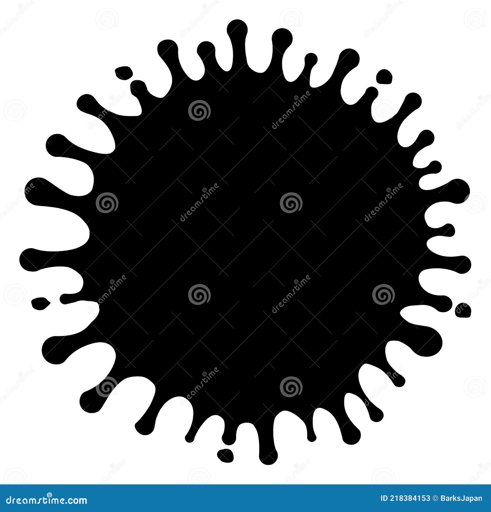 Paint Splatter Shape Illustration Stock Vector - Illustration of stain ...