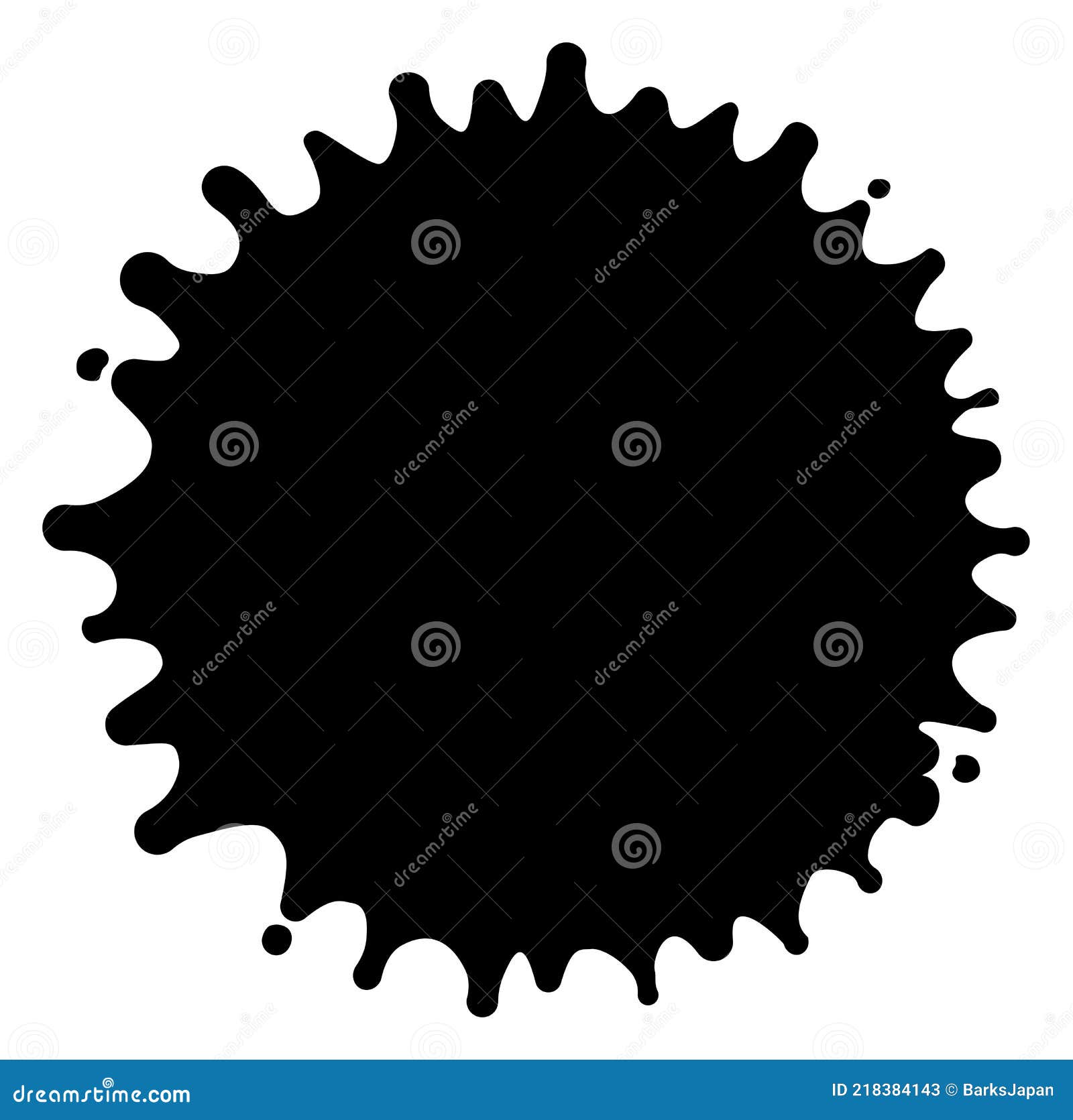 Paint Splatter Shape Illustration Stock Vector - Illustration of splash ...