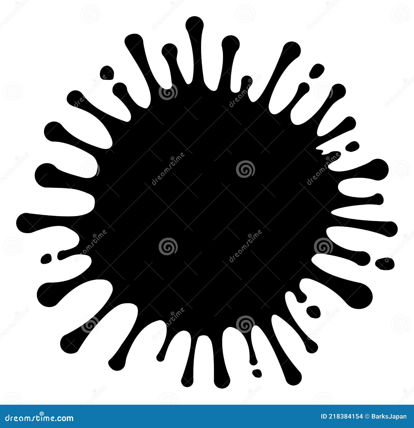 Paint Splatter Shape Illustration Stock Vector - Illustration of ...