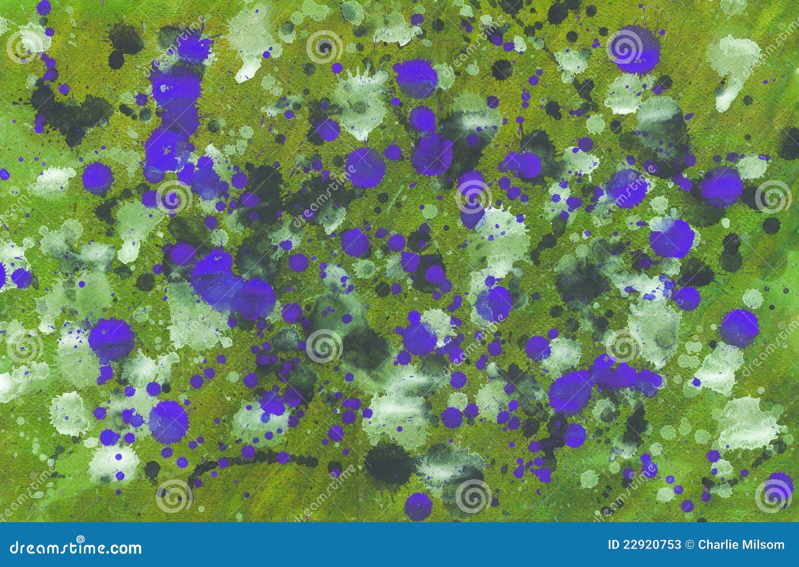 Paint splattered on paper. stock illustration. Illustration of abstract ...