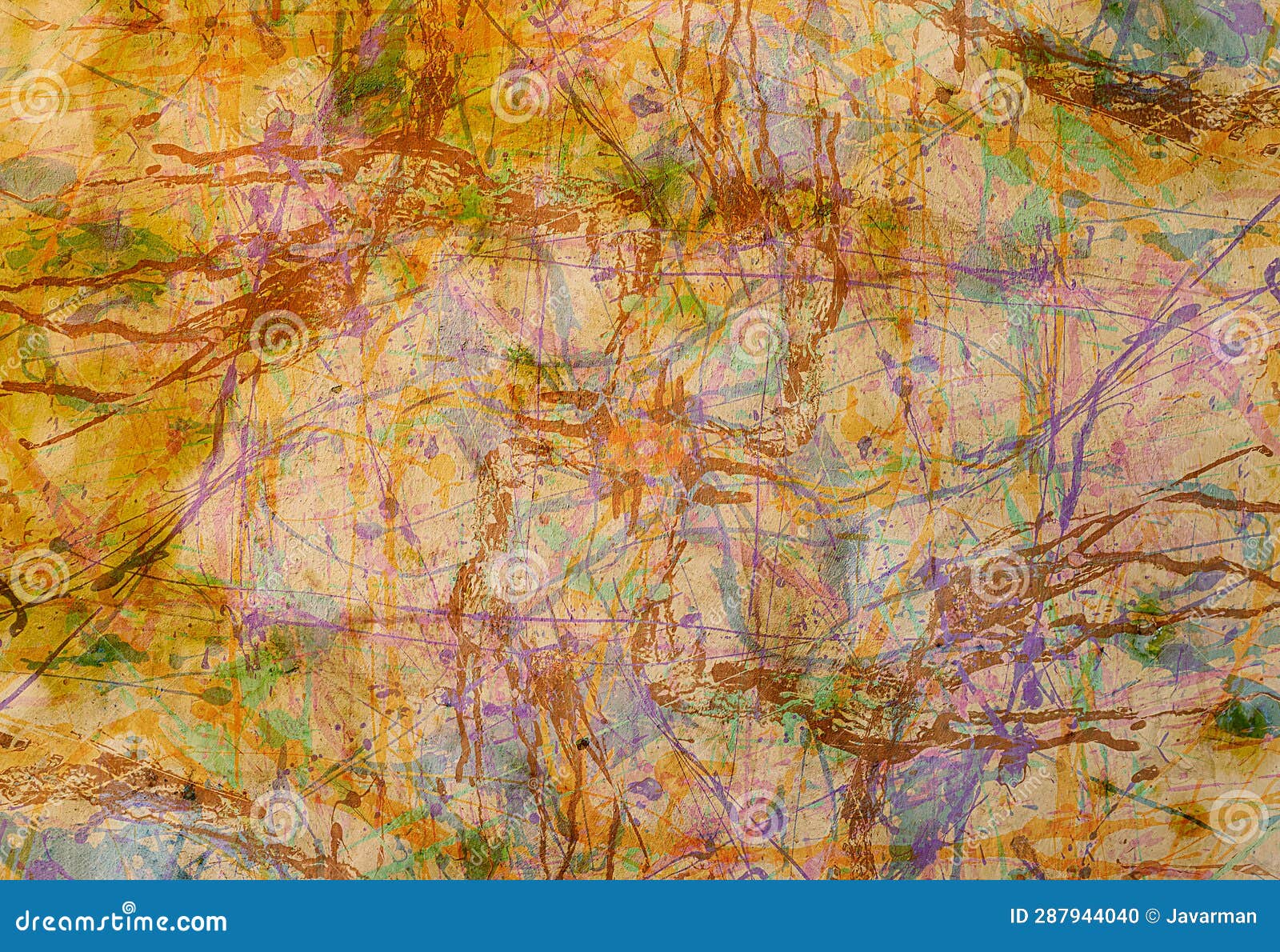 Paint Splattered Vintage Paper Texture. High Resolution Abstract Color ...