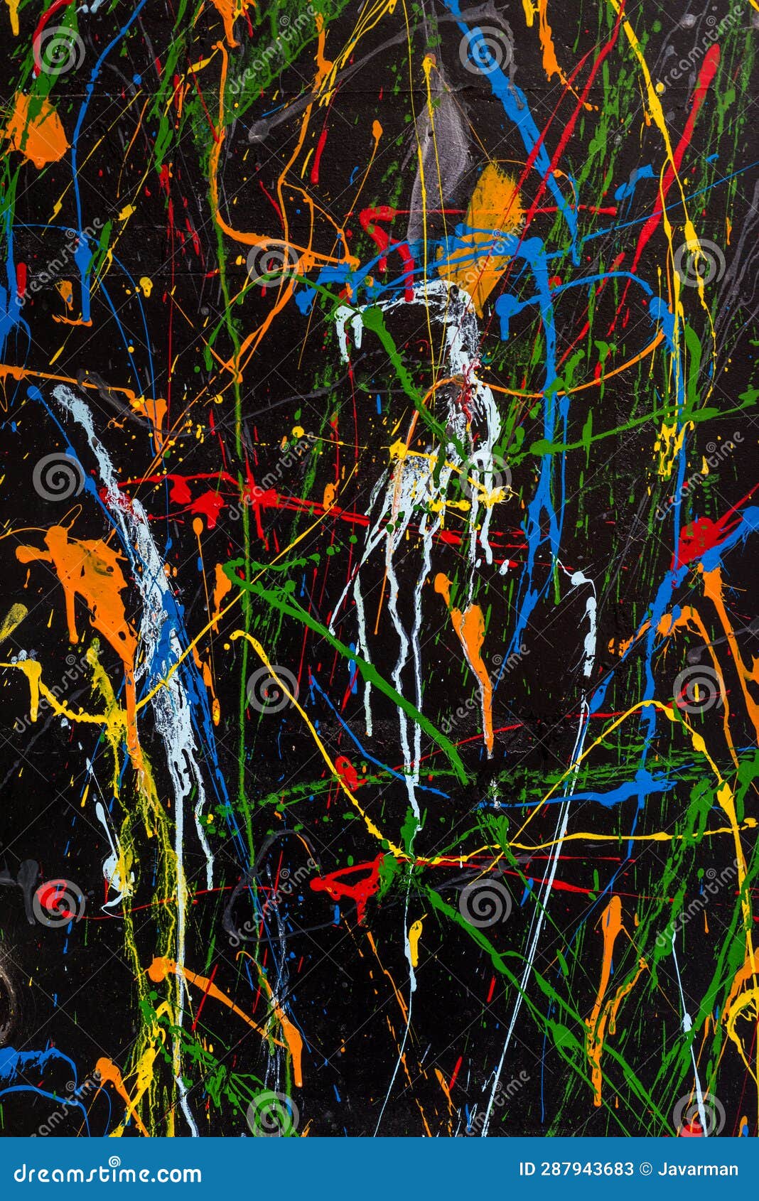 Paint Splattered Wall Texture. High Resolution Abstract Color ...