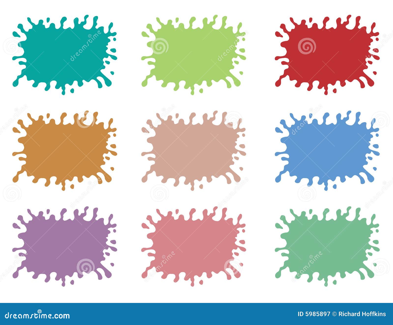 Paint Splatters stock illustration. Illustration of mark - 5985897