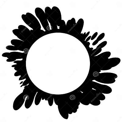 Paint Splatters Circle Logos Stock Illustration - Illustration of coil ...