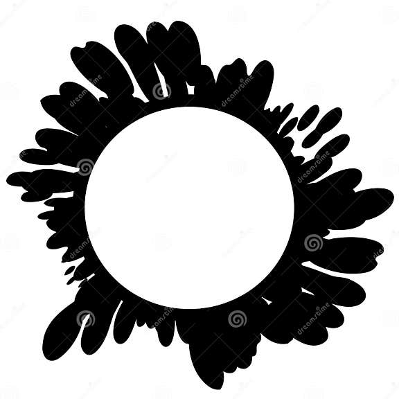 Paint Splatters Circle Logos Stock Illustration - Illustration of coil ...