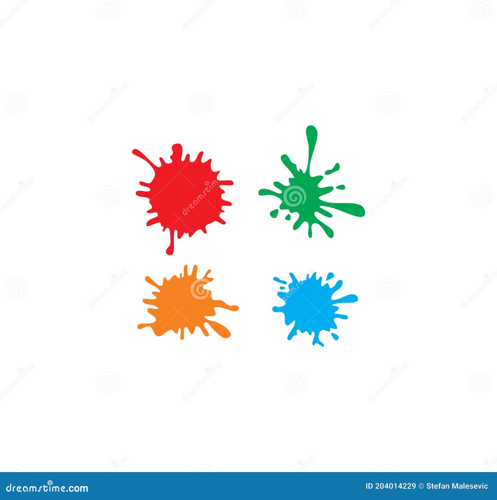 Paint splatters stock vector. Illustration of sign, drop - 204014229