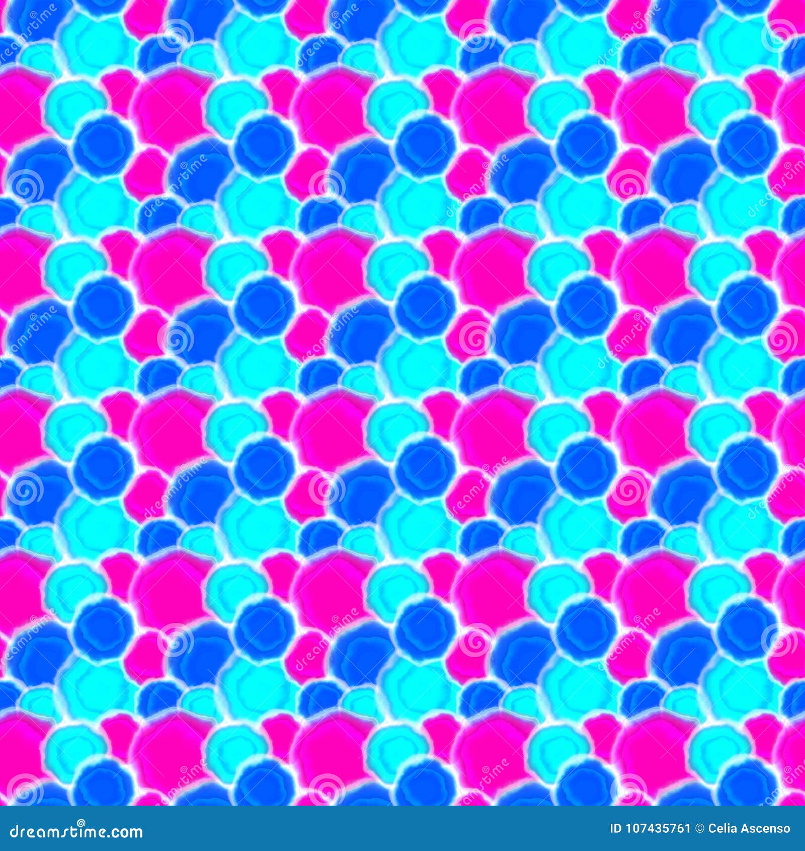 Paint Spots Water Seamless Pattern Stock Illustration - Illustration of ...