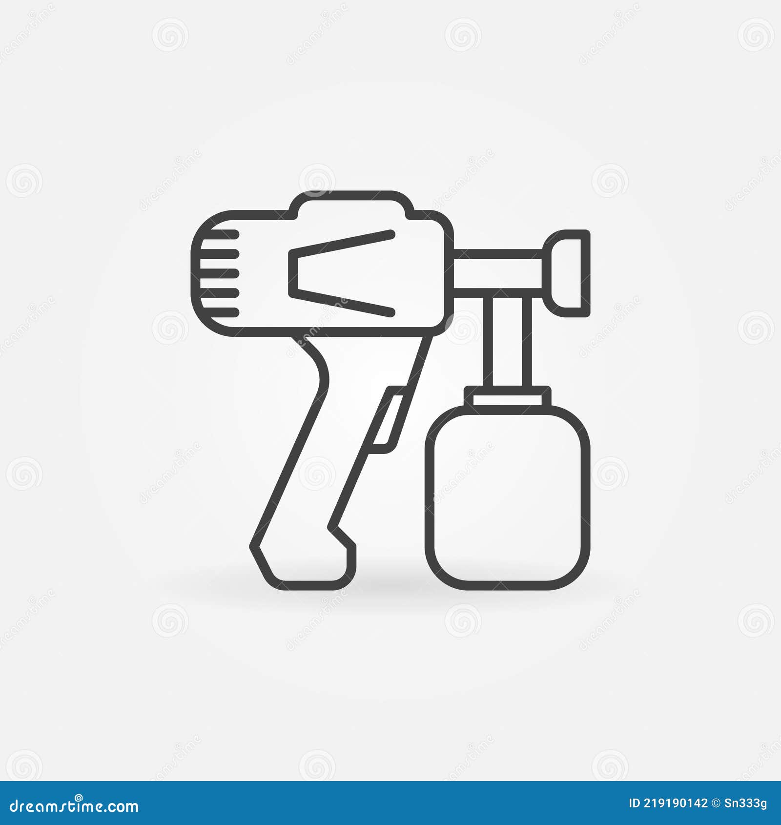 Paint Sprayer Vector Concept Icon in Thin Line Style Stock Vector ...
