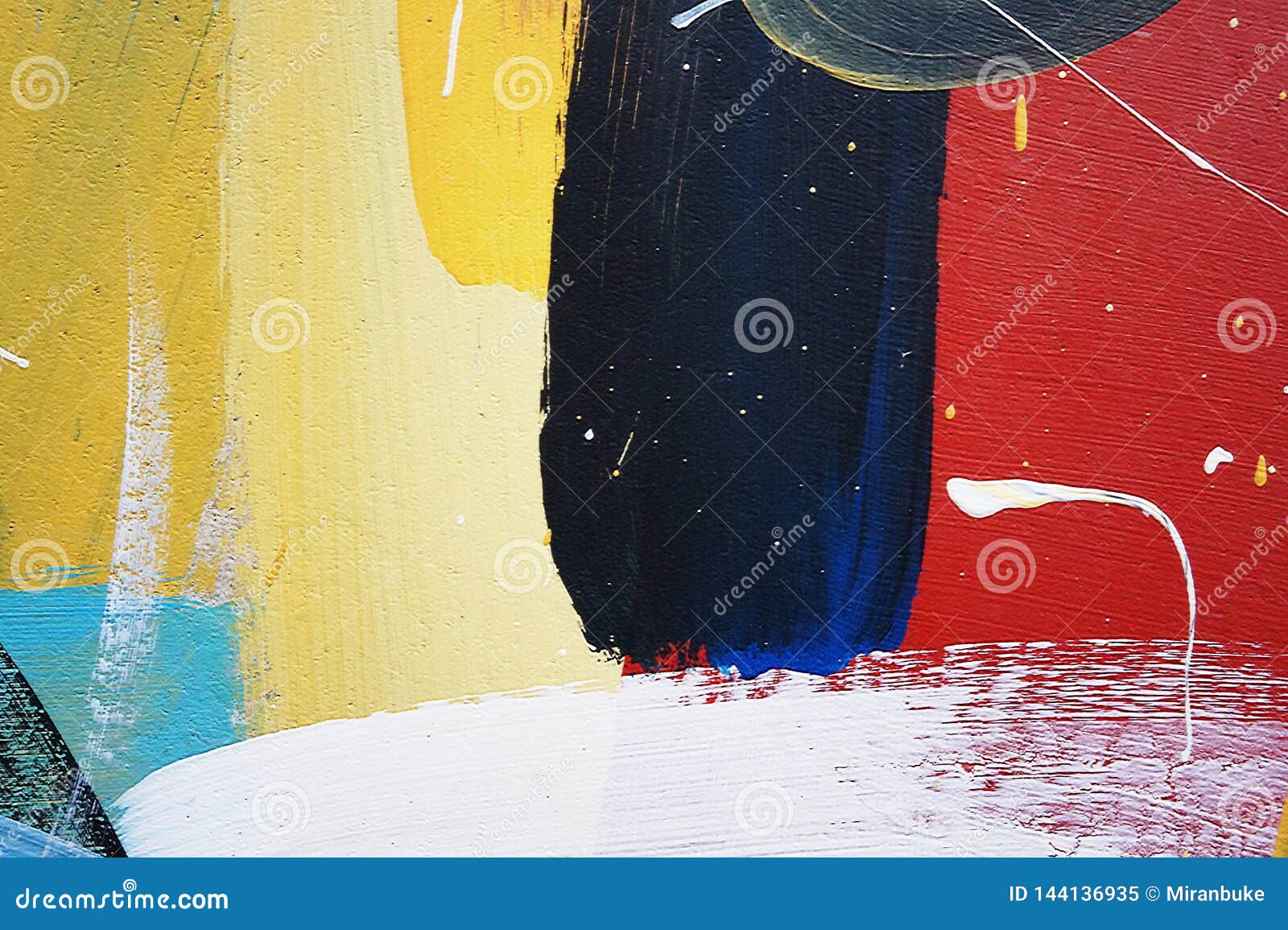 Paint Stained Wall Abstract Smudged Overlapping Graffiti Background ...