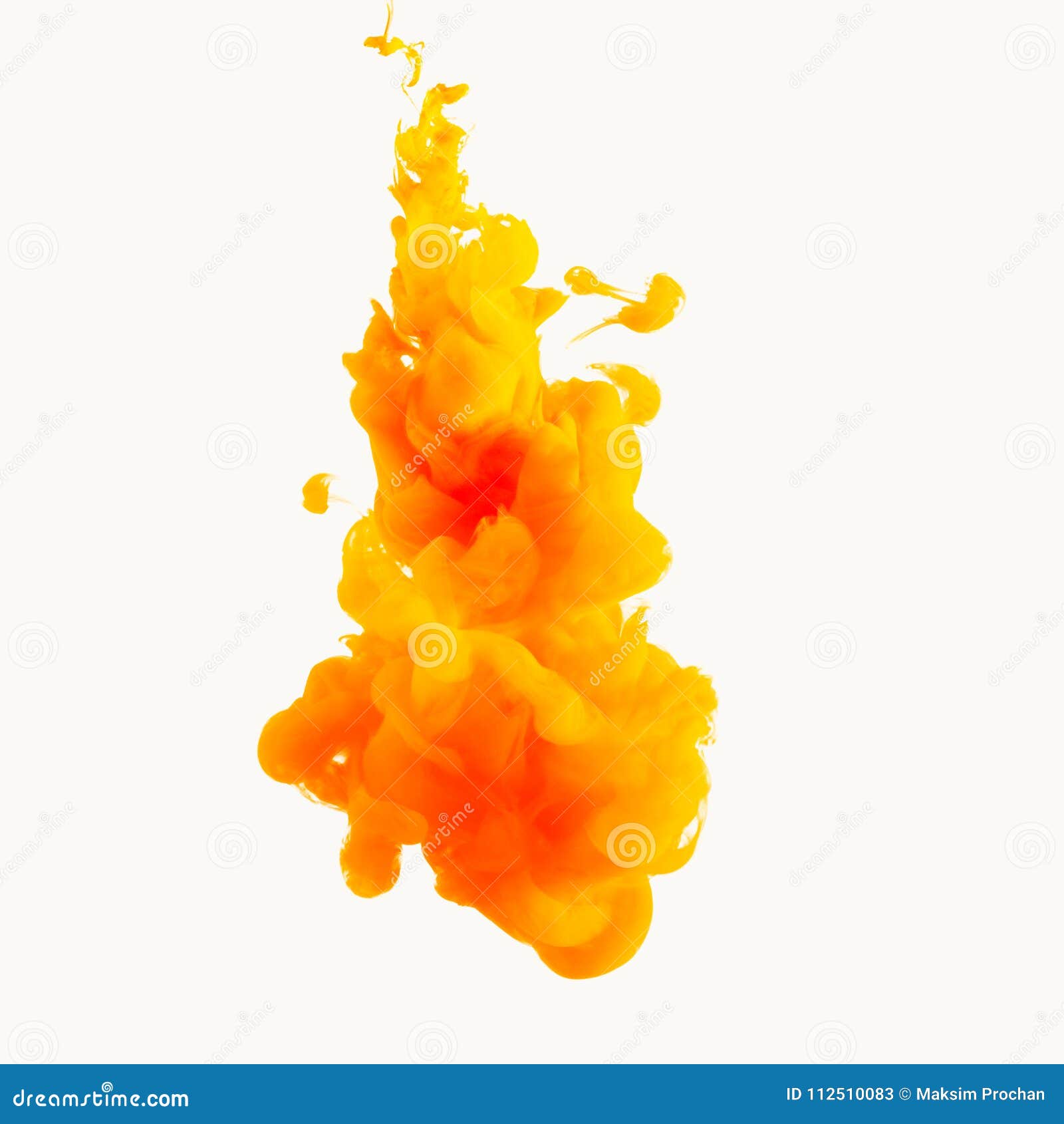 Paint Stream in Water, Color Ink Cloud, Abstract Background Stock Image ...