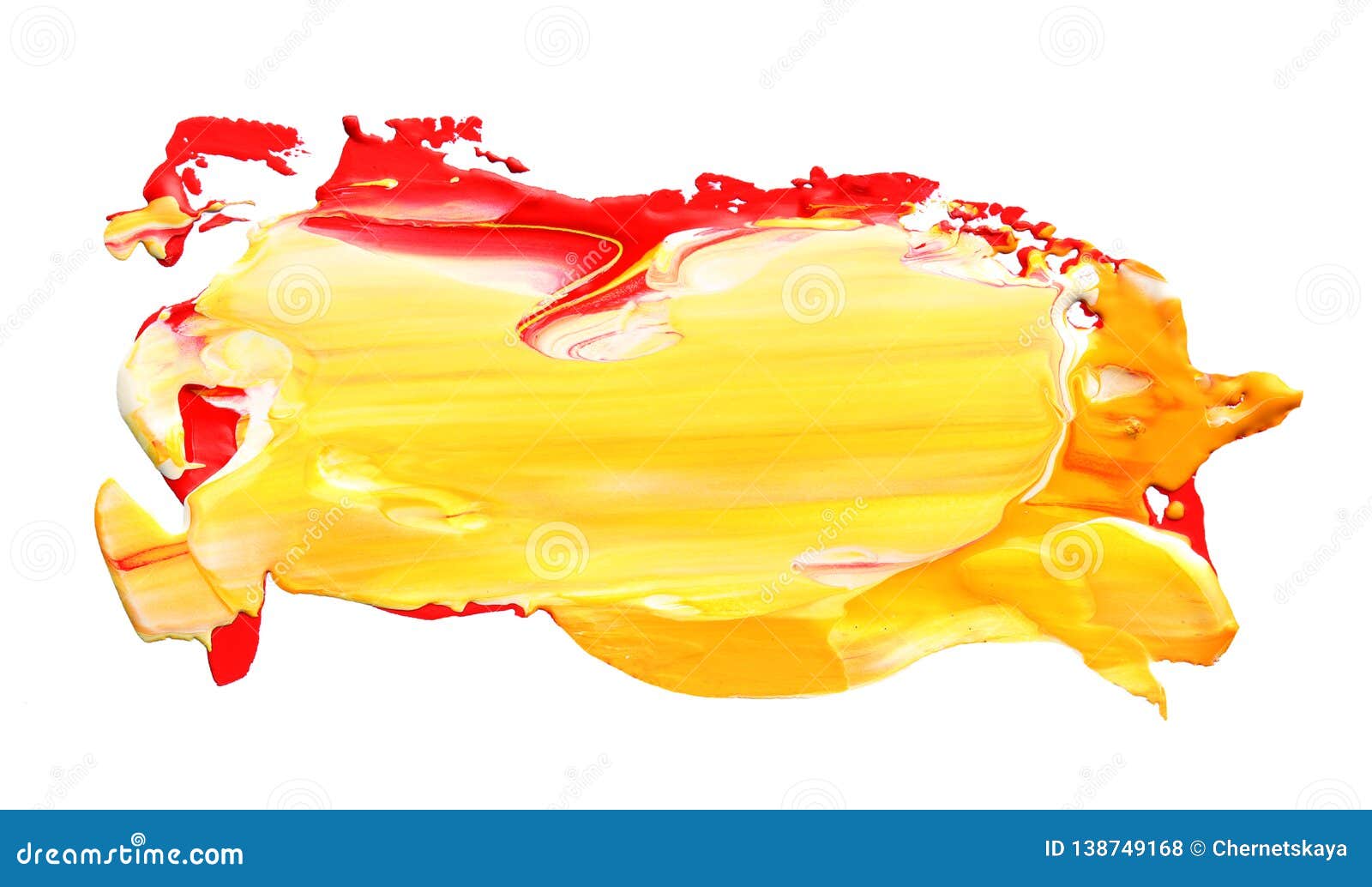 Paint Stroke Drawn with Brush Stock Illustration - Illustration of ...