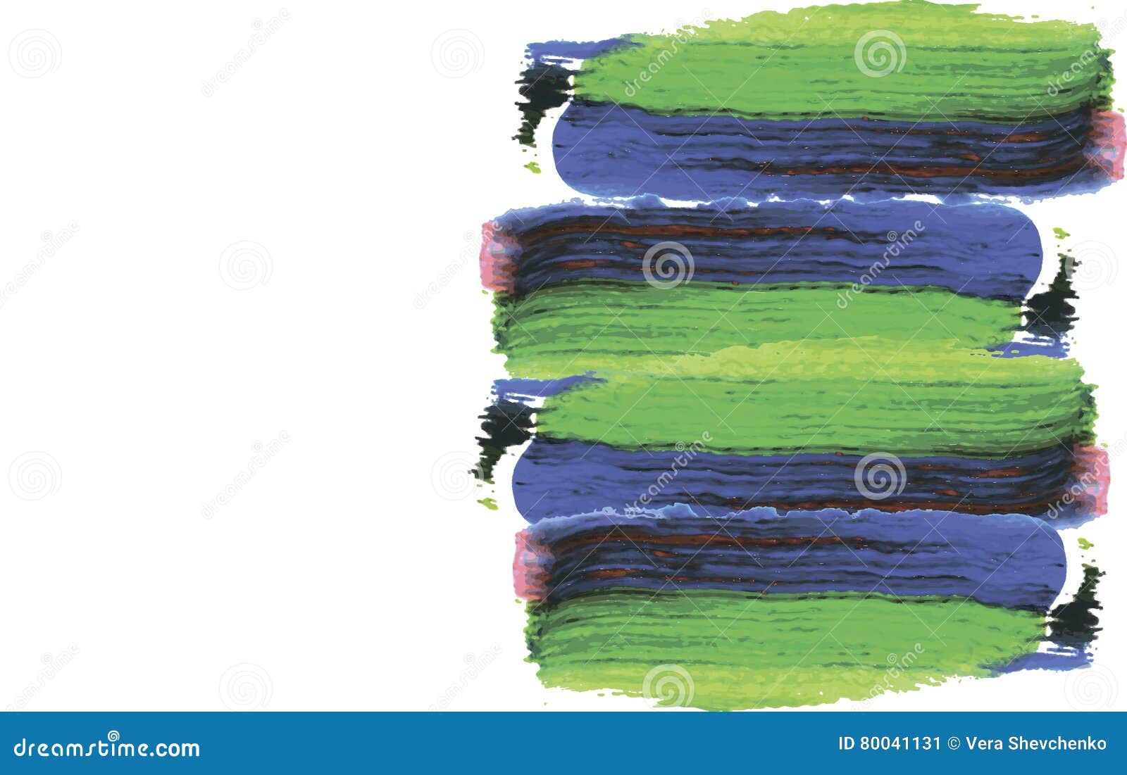 Paint stroke frame. stock vector. Illustration of paint - 80041131