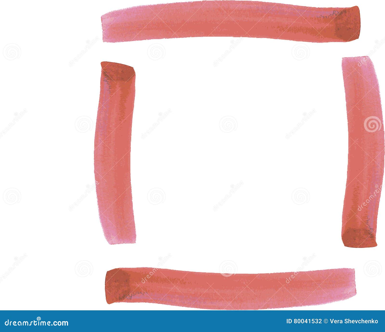 Paint stroke frame. stock illustration. Illustration of draw - 80041532