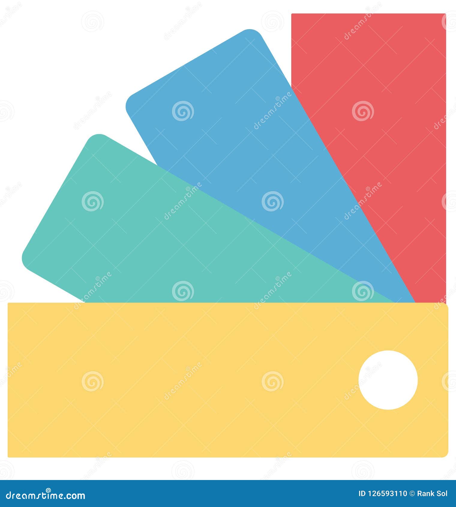 Paint Swatches Isolated Vector Icon for Construction Stock Vector ...
