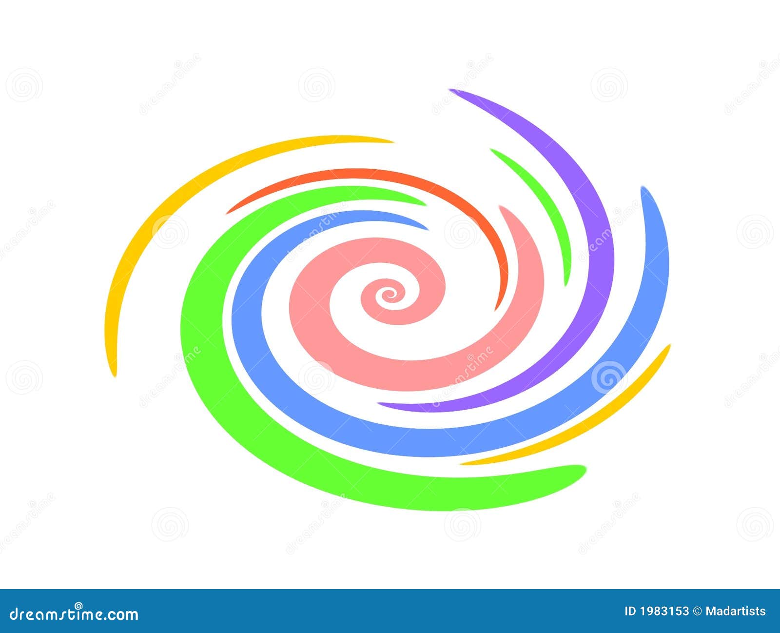 Paint Swirl Colors Whirpool Stock Image - Image of blue, creative: 1983153