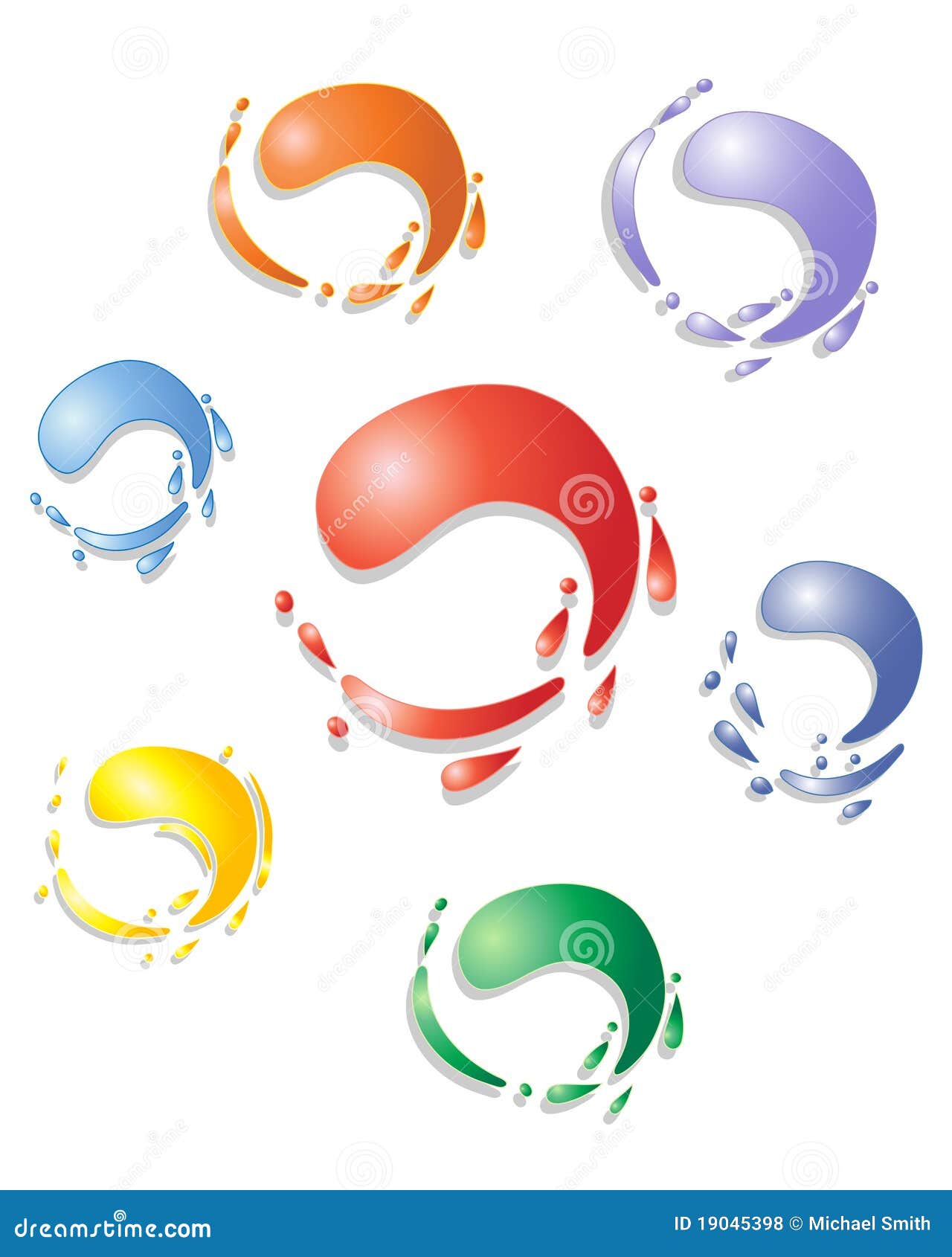 Paint swirls stock vector. Illustration of copyspace - 19045398