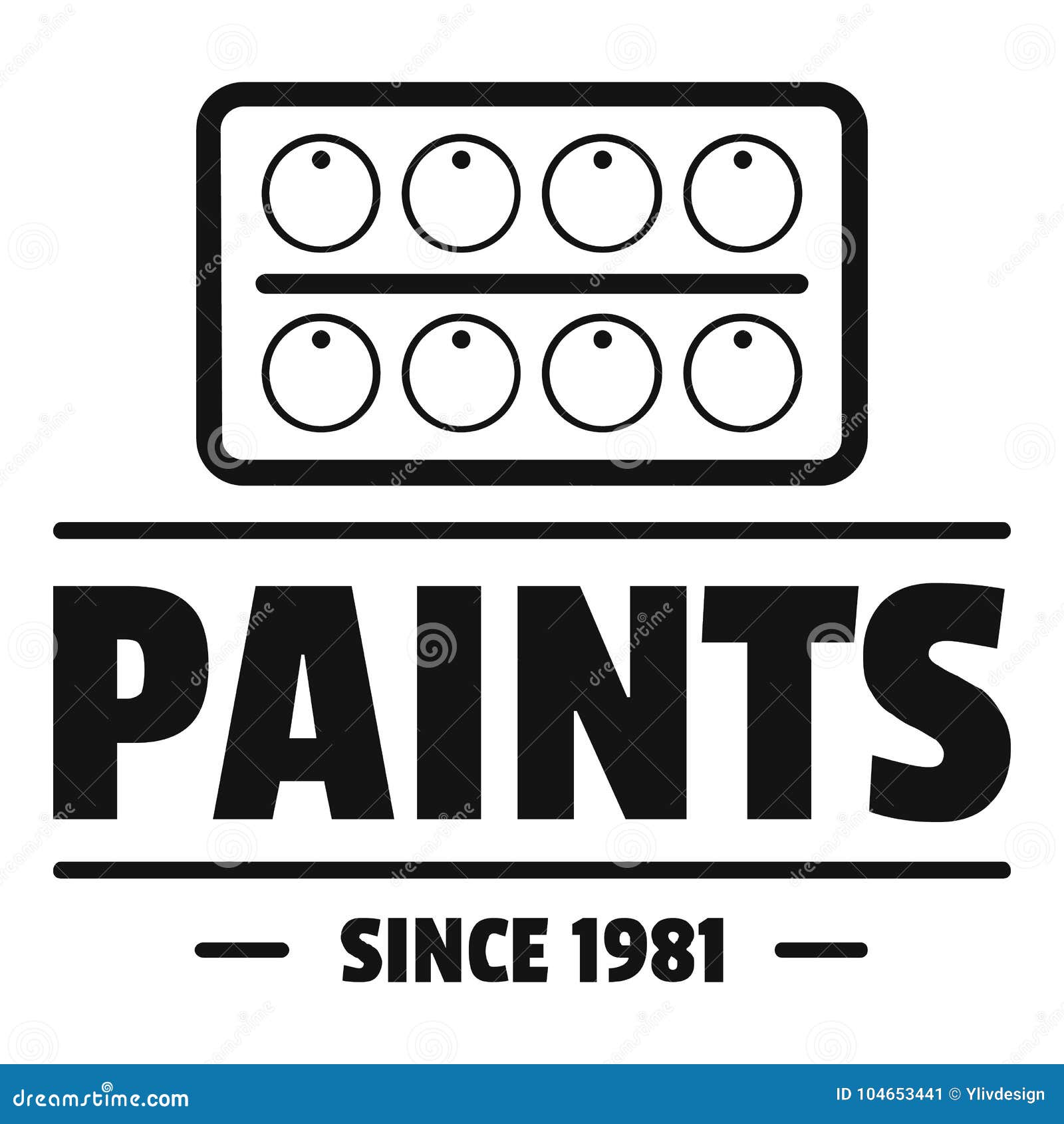 Paint Tool Logo, Simple Black Style Stock Vector - Illustration of ...