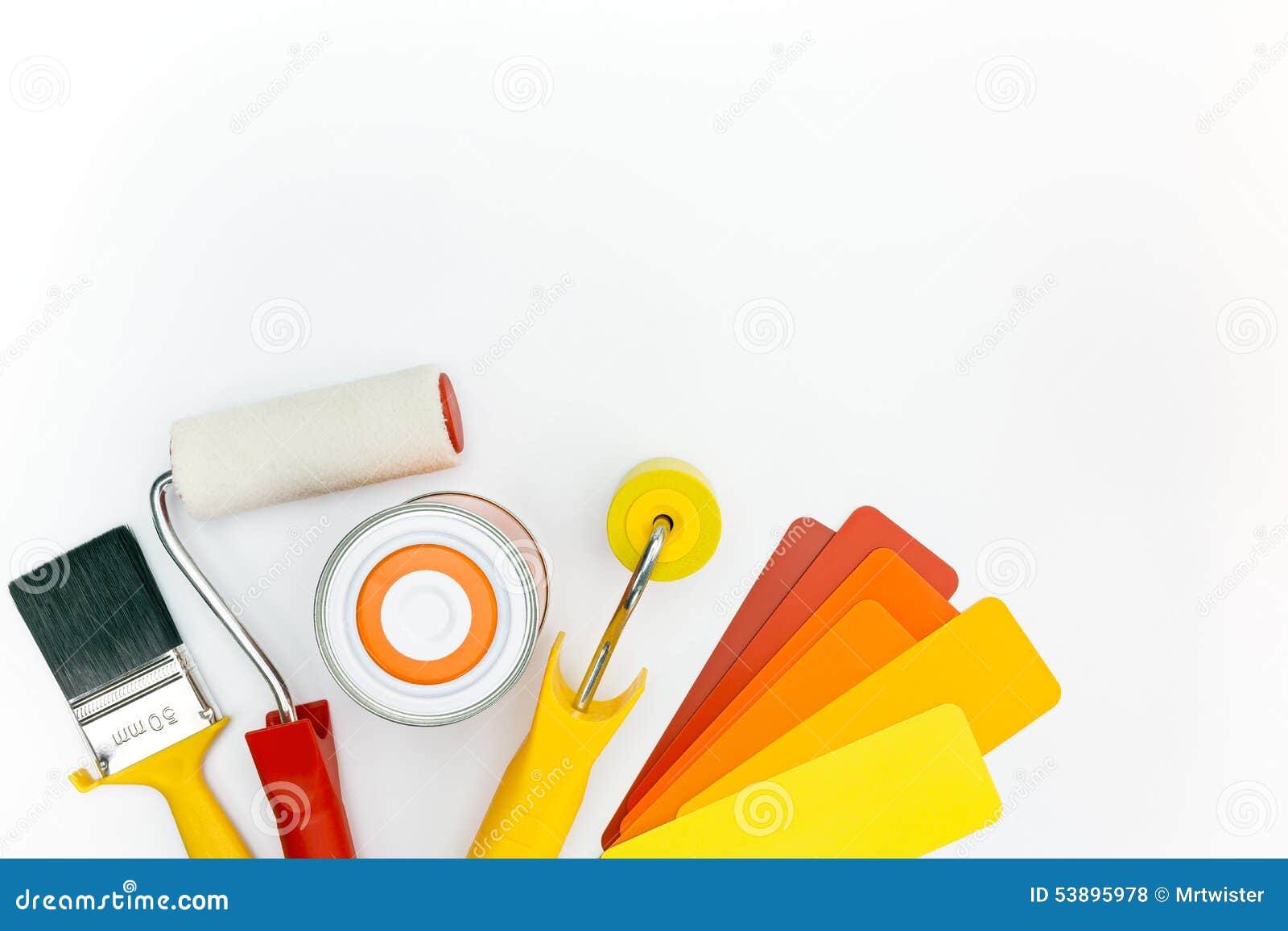 Paint Tools and Accessories for Home Renovation Stock Photo - Image of ...