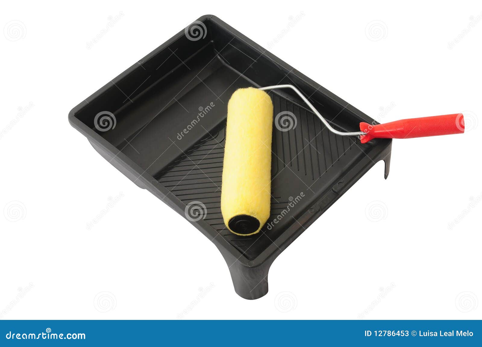 Paint tray. Isolated. stock image. Image of isolated - 12786453