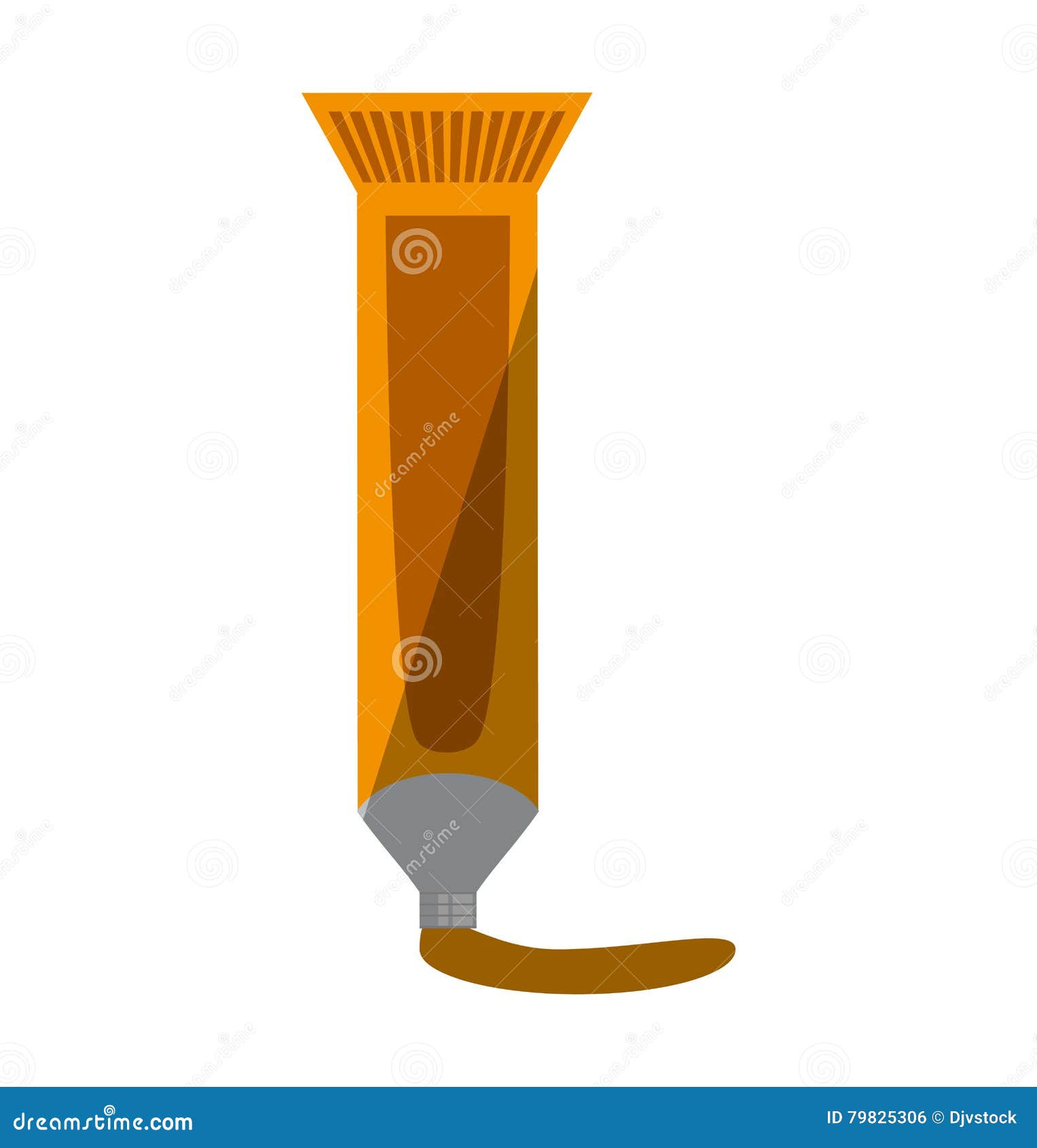 Paint tube isolated icon stock vector. Illustration of eps10 - 79825306