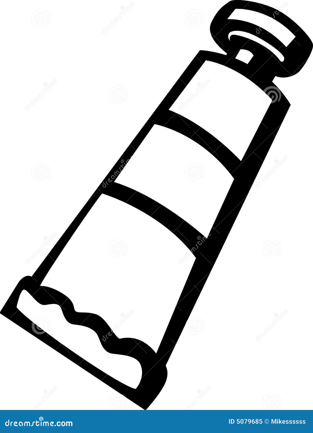 Paint Tube Vector Illustration Stock Vector - Illustration of material ...