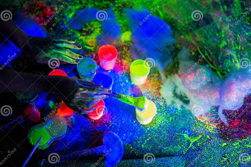 Paint ultraviolet stock photo. Image of beautiful, party - 91833998