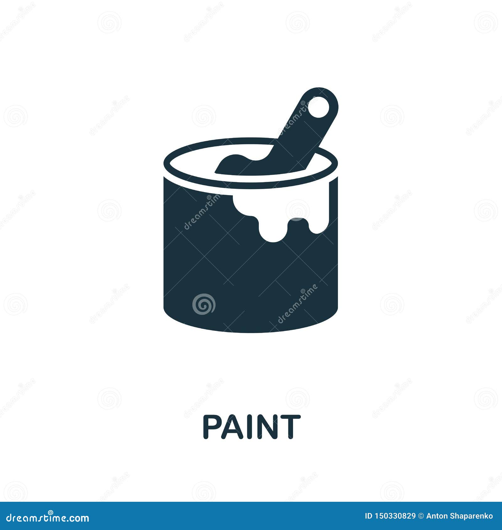 Paint Icon Symbol. Creative Sign from Construction Tools Icons ...