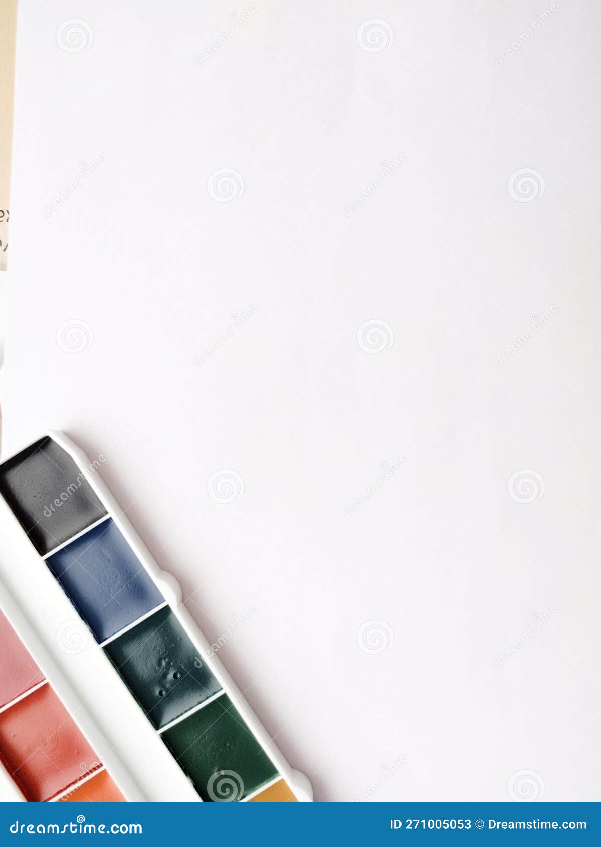 Paint on a White Background. Everything for Drawing. Creation. Children ...