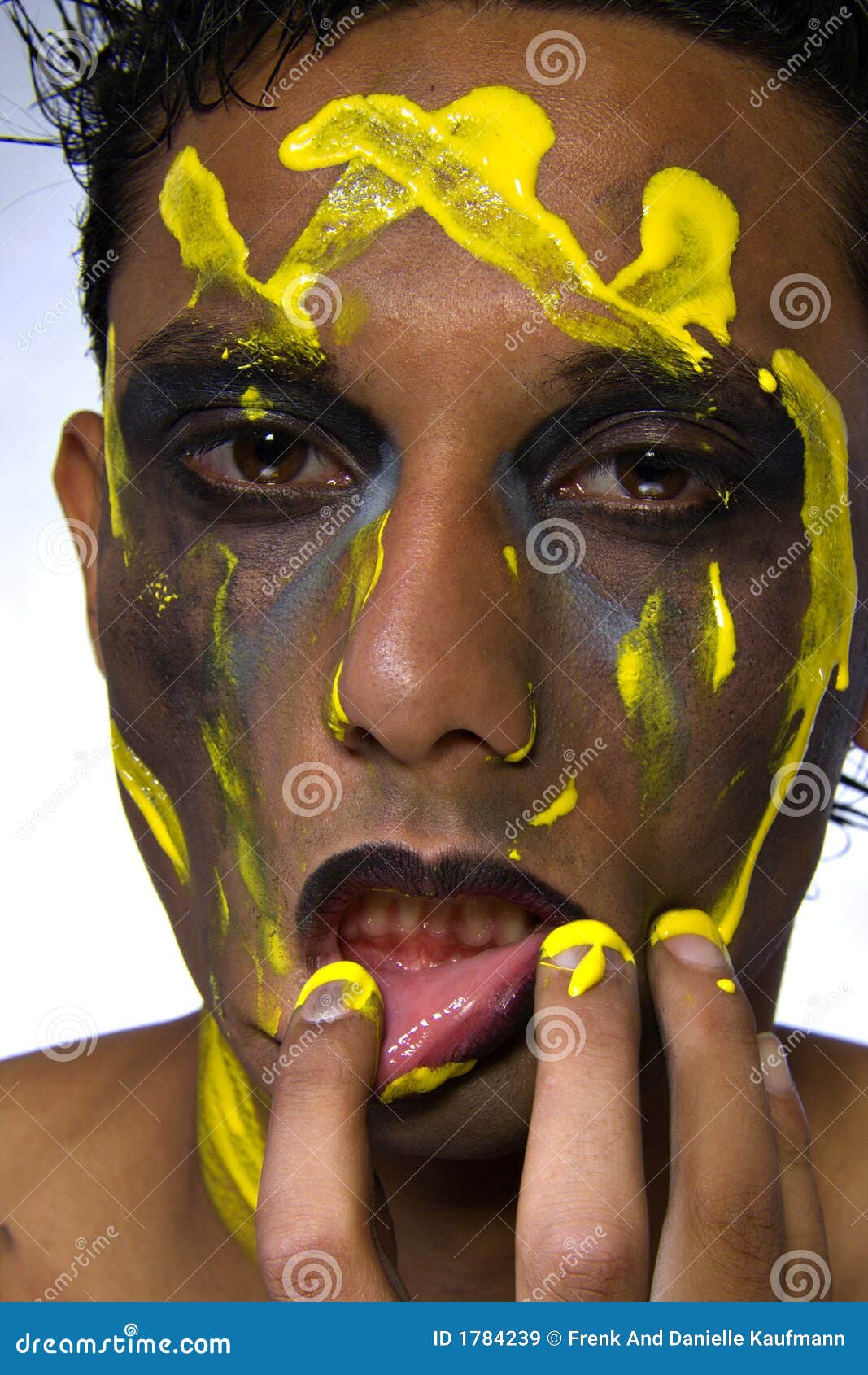 Paint Yellow stock image. Image of looking, face, look - 1784239