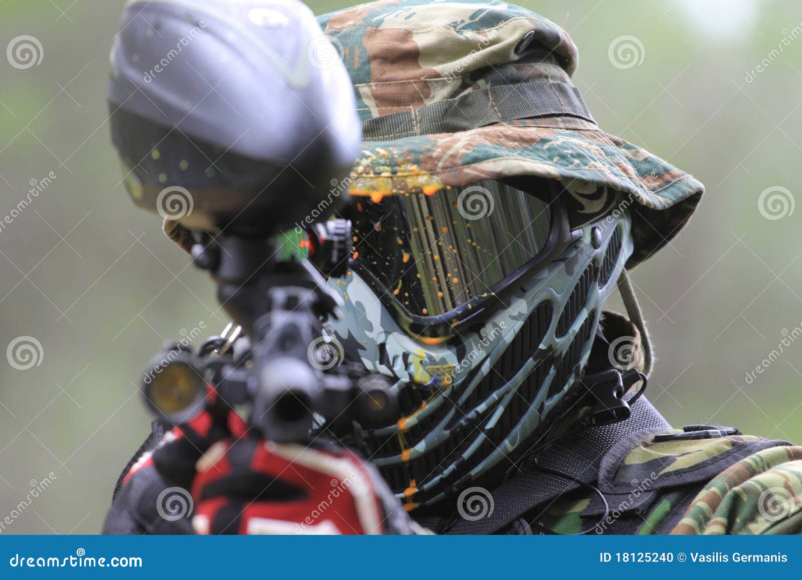 Paintball stock photo. Image of entertainment, paintball - 18125240