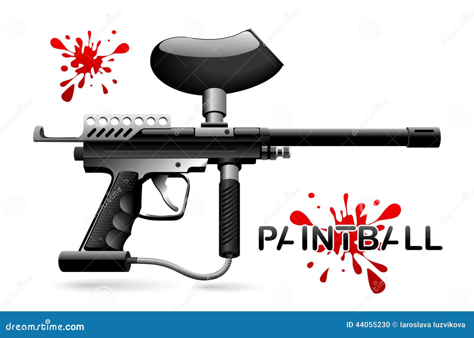 Paintball Marker Isometric 3d Icon Cartoon Vector | CartoonDealer.com ...