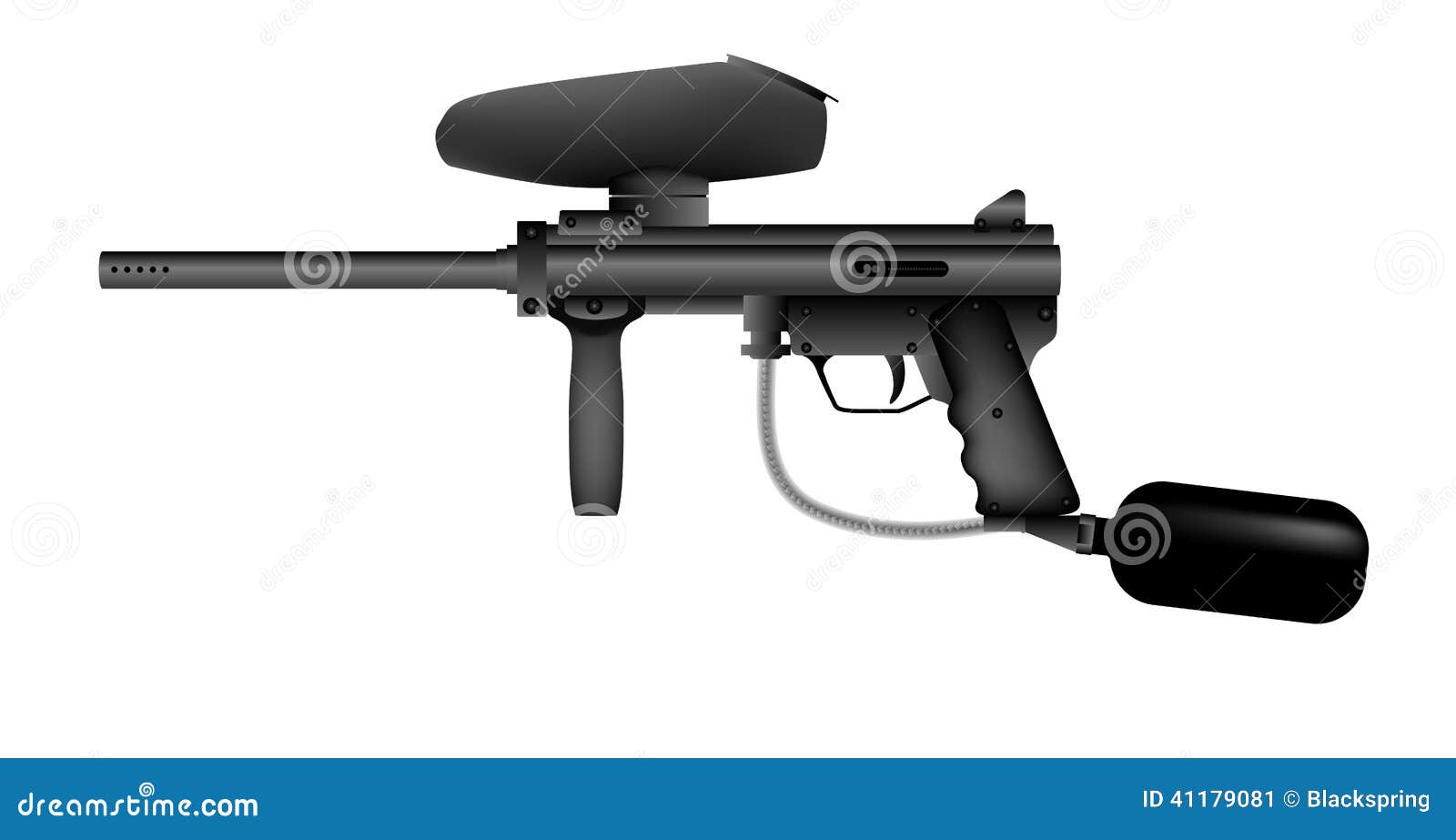 Paintball marker isolated stock vector. Illustration of paintball ...