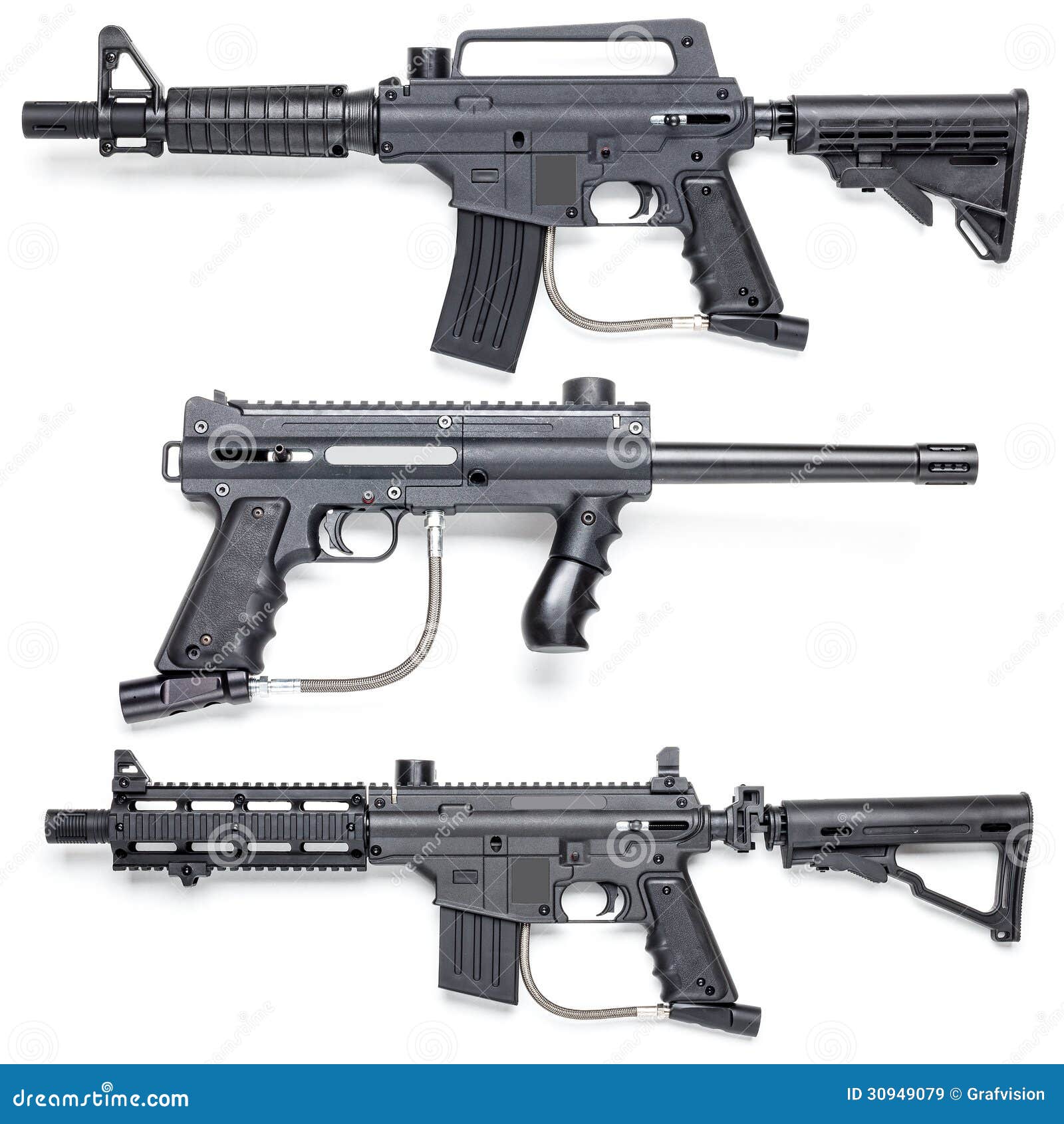 Paintball marker stock image. Image of isolated, recreation - 30949079
