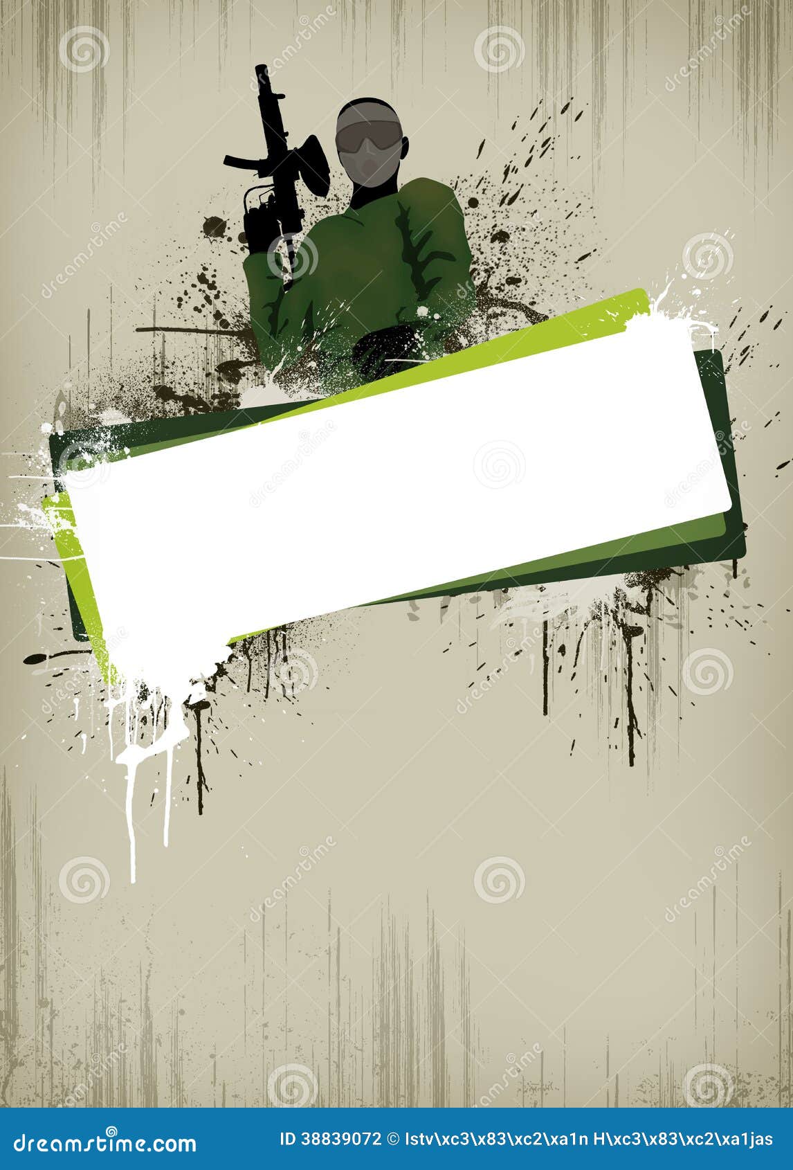 Paintball O Fondo Del Airsoft Stock de ilustración - Ilustración de ...