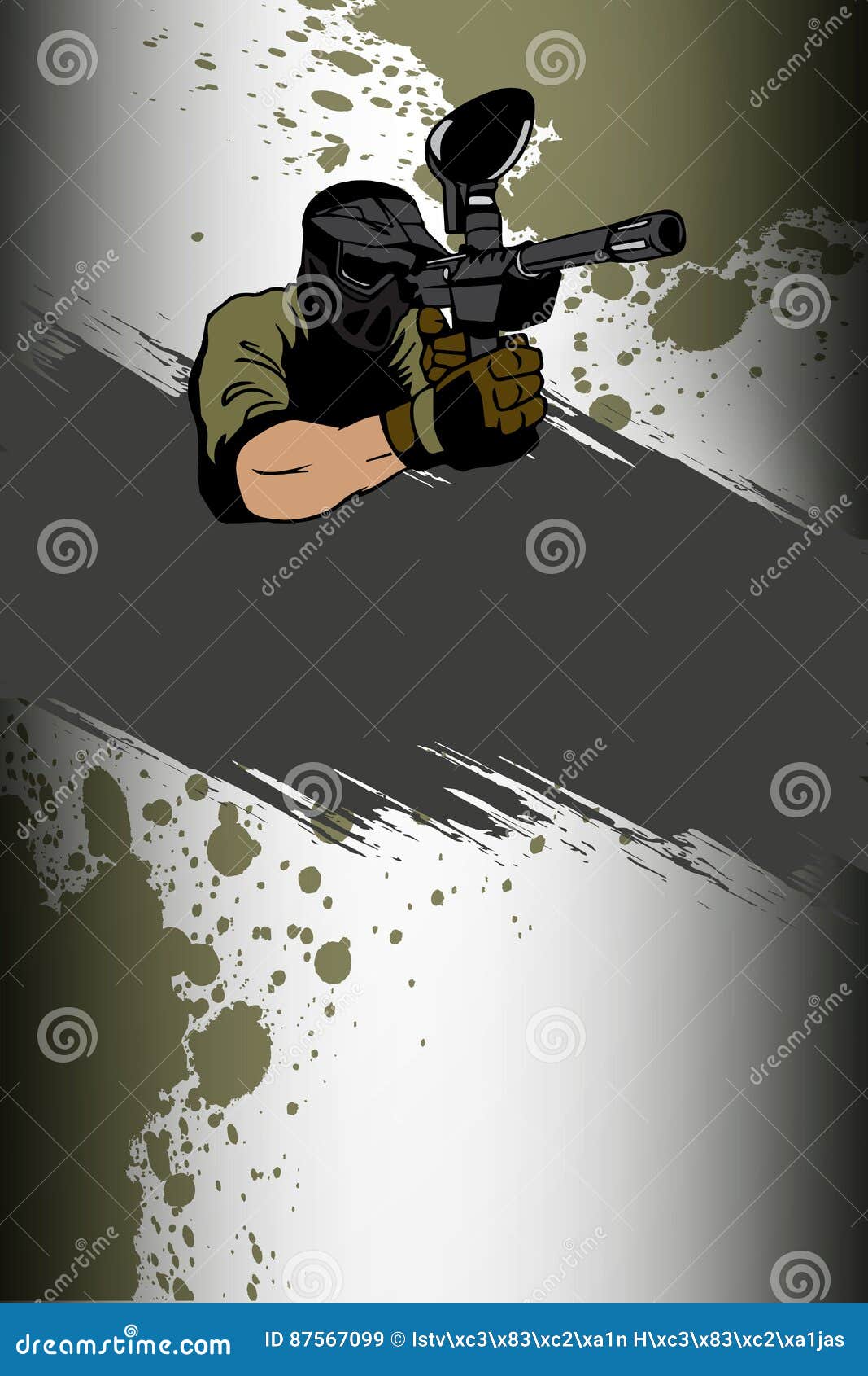 Paintball O Fondo Del Airsoft Stock de ilustración - Ilustración de ...