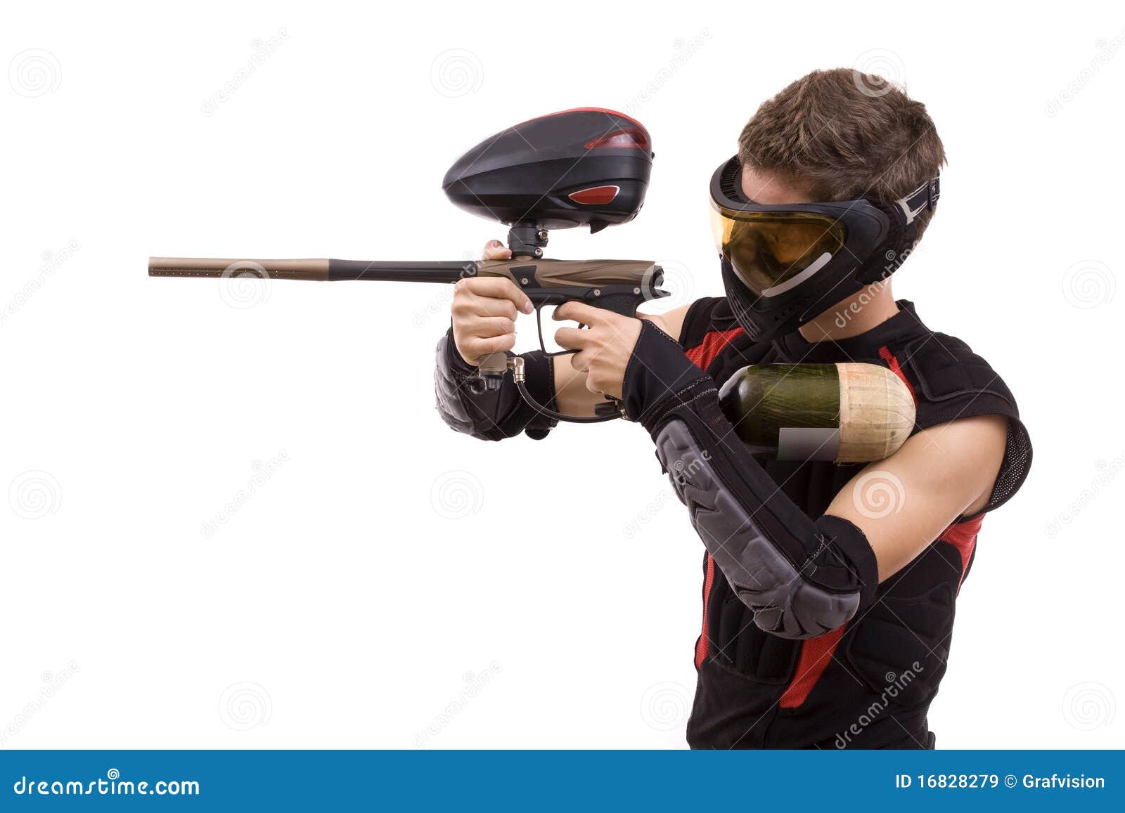 Paintball player stock image. Image of clothing, battlefield - 16828279