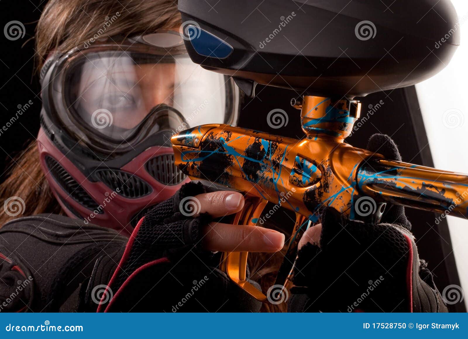 Paintball player stock photo. Image of military, target - 17528750
