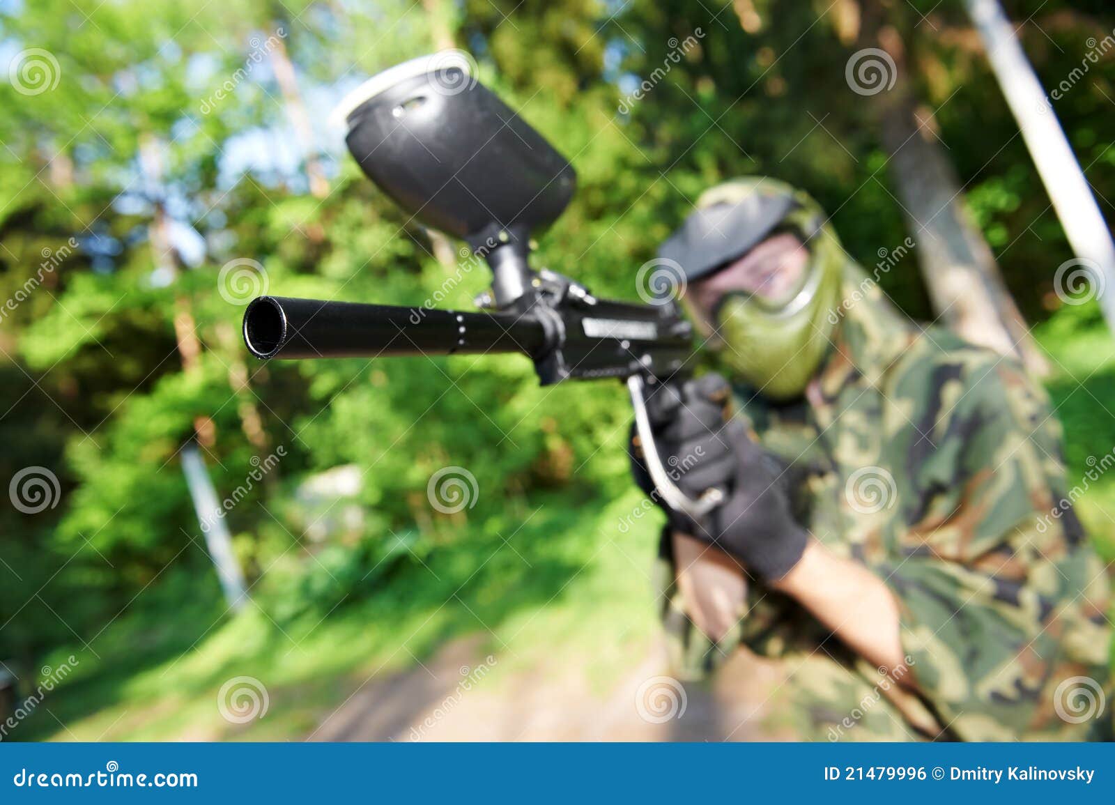Paintball player stock photo. Image of aiming, attack - 21479996